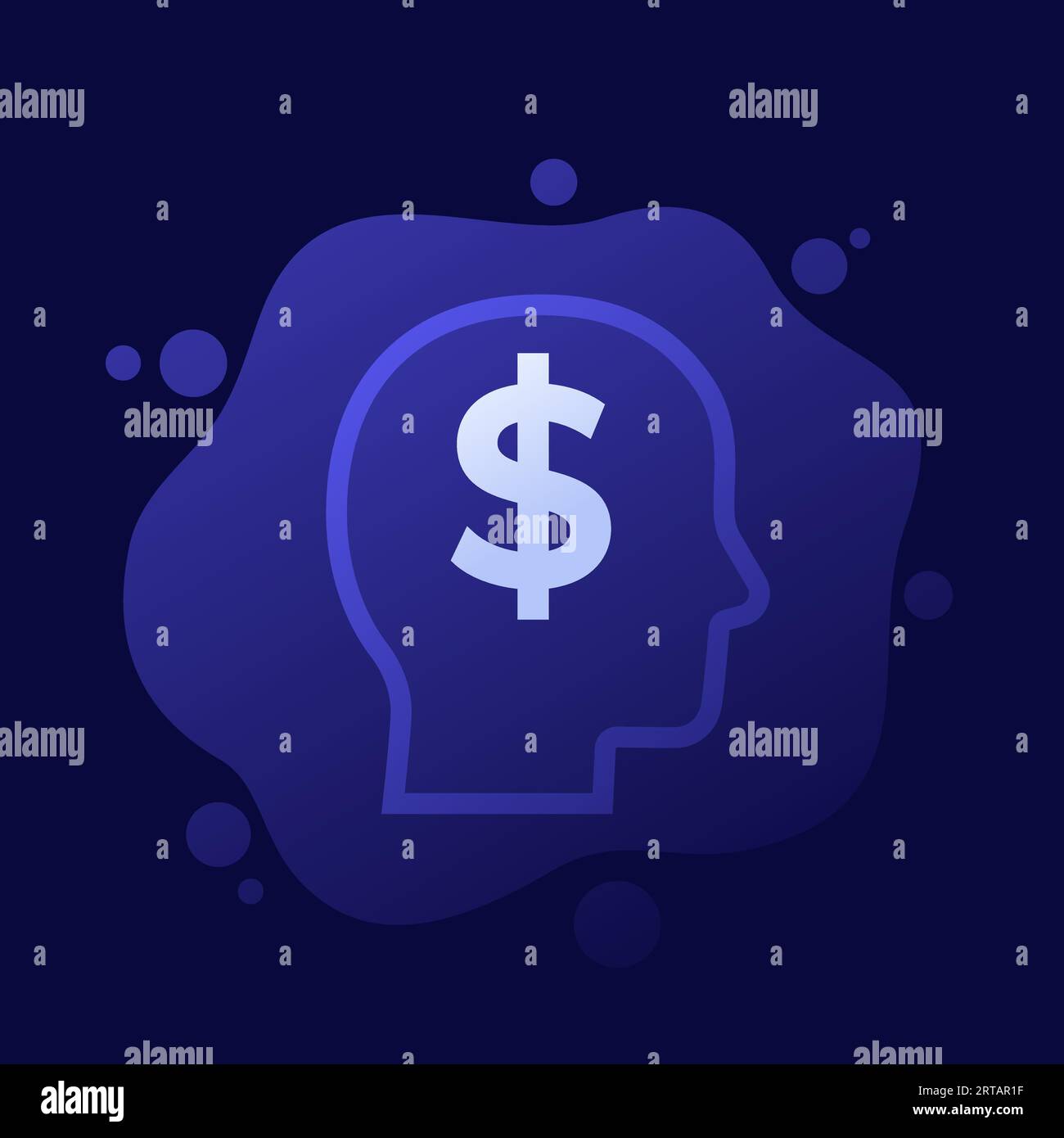 money thinking icon, vector design Stock Vector Image & Art - Alamy