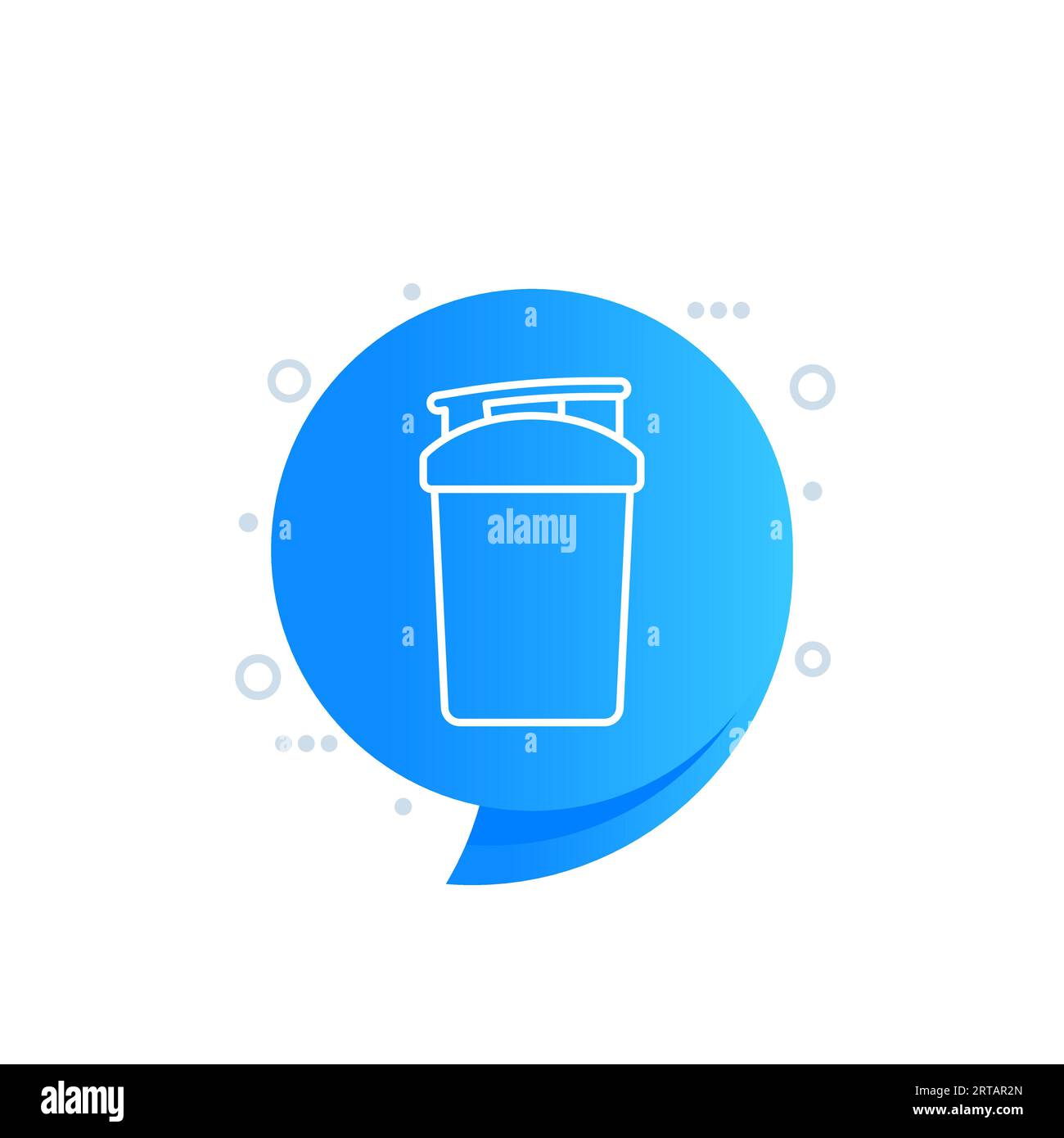 Protein shaker thin line icon Stock Vector Image & Art - Alamy