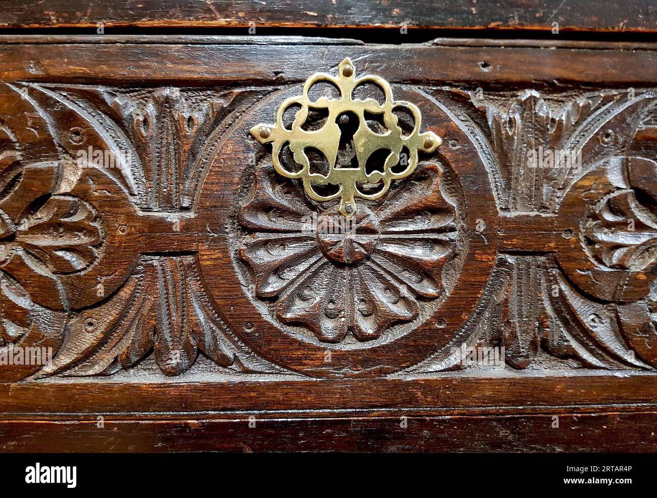 A detail from an antique chest of drawers Stock Photo - Alamy