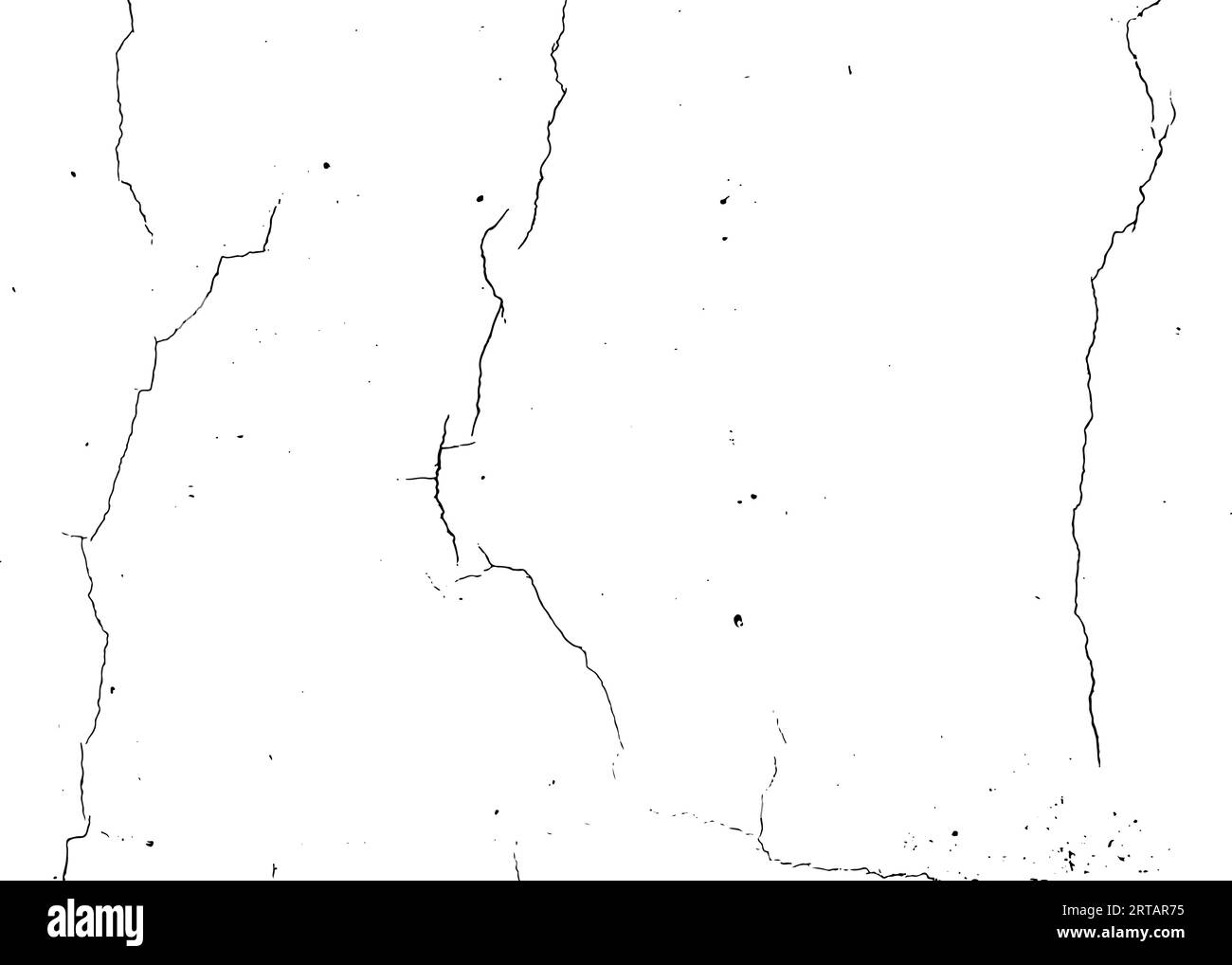 Black Realistic Cracks Isolated on White Background Stock Vector Image ...