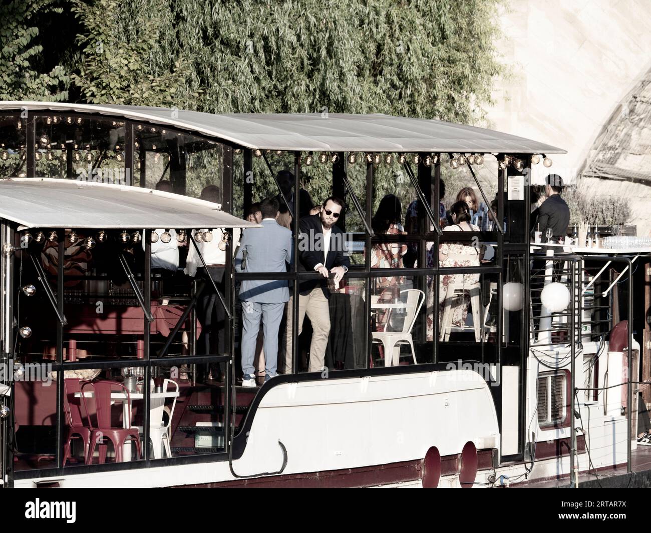 Man on barge hi-res stock photography and images - Alamy
