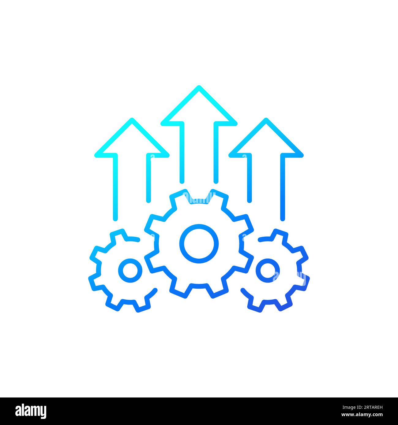efficiency growth icon, line vector Stock Vector Image & Art - Alamy