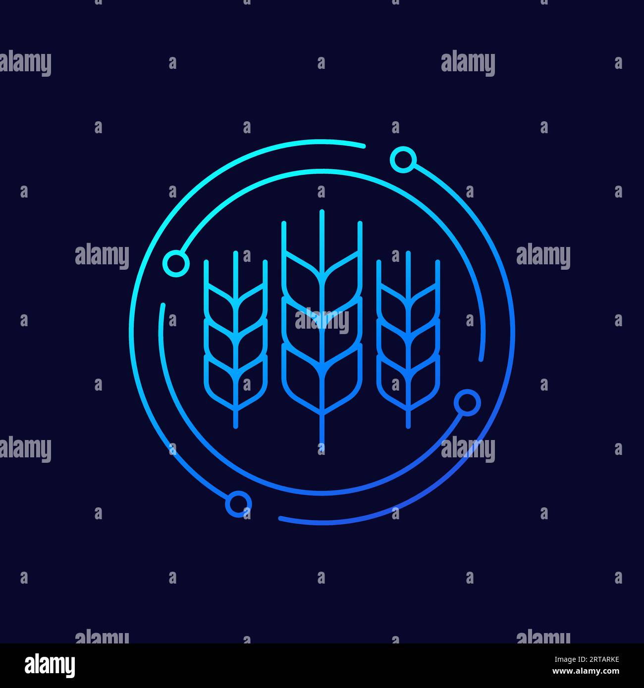 Smart farming linear icon, vector Stock Vector Image & Art - Alamy