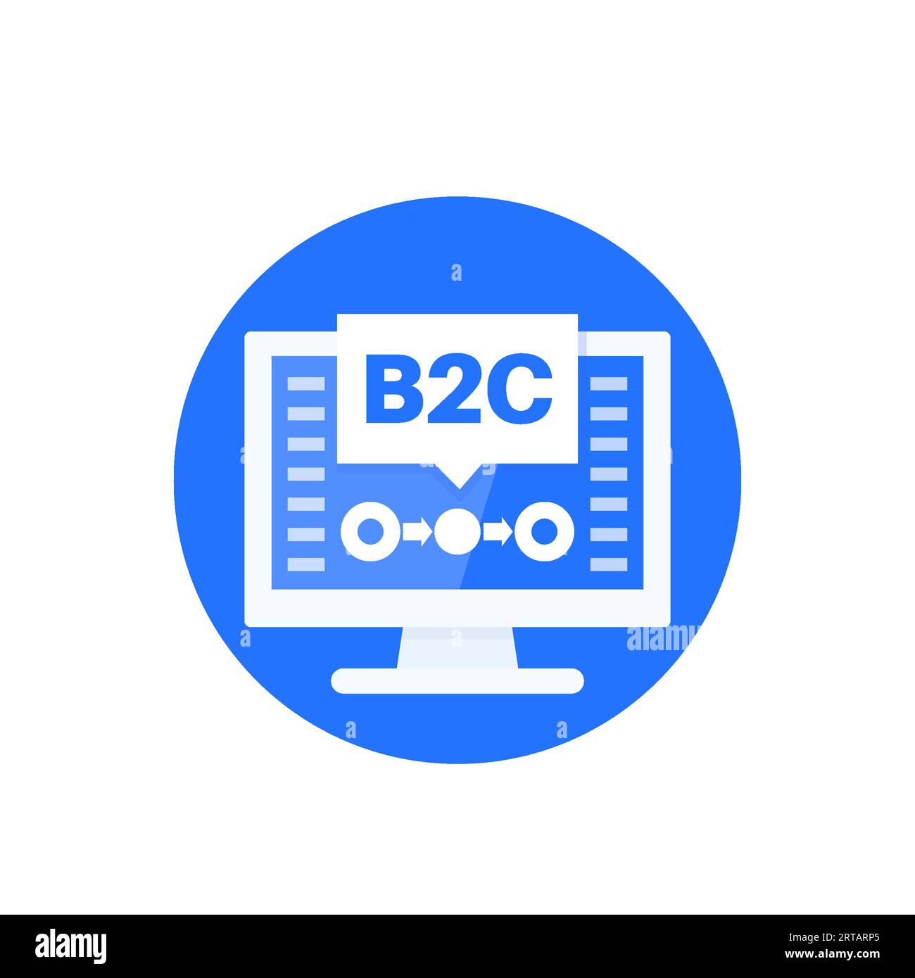 b2c, business concept, vector icon Stock Vector Image & Art - Alamy