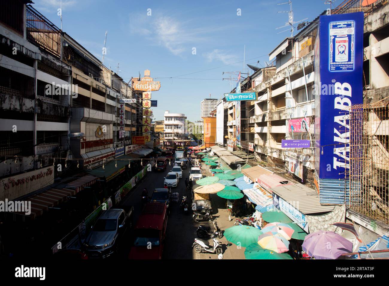 Chiang Mai, Thailand; January 1, 2023: Chinese community neighborhood ...