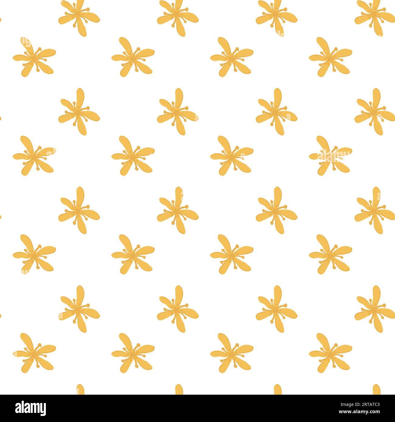 Cottagecore plaid gingham print wallpaper with yellow floral seamless ...