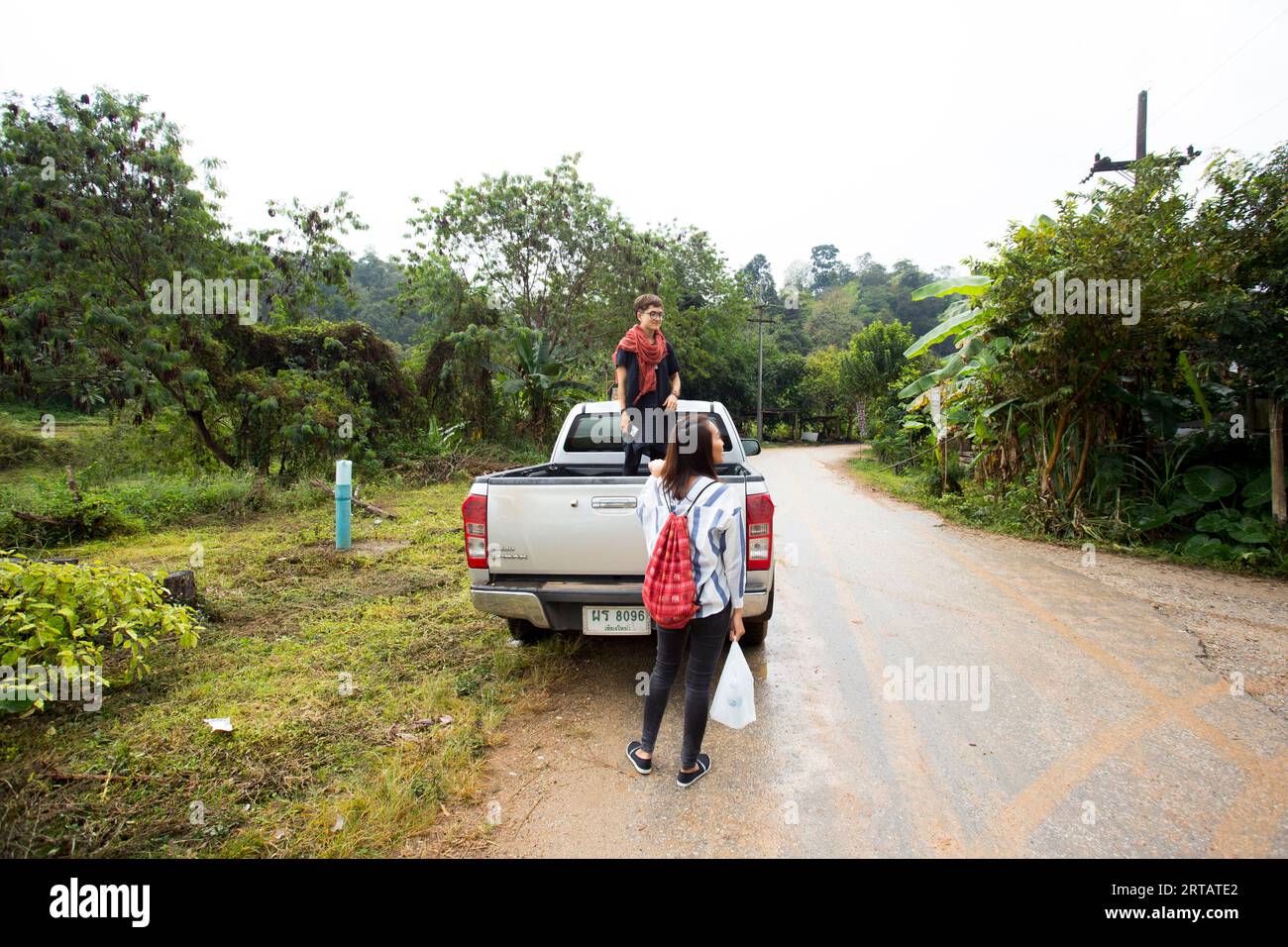 Chiang Rai, Thailand; 1st January 2023: People visiting a highland ...