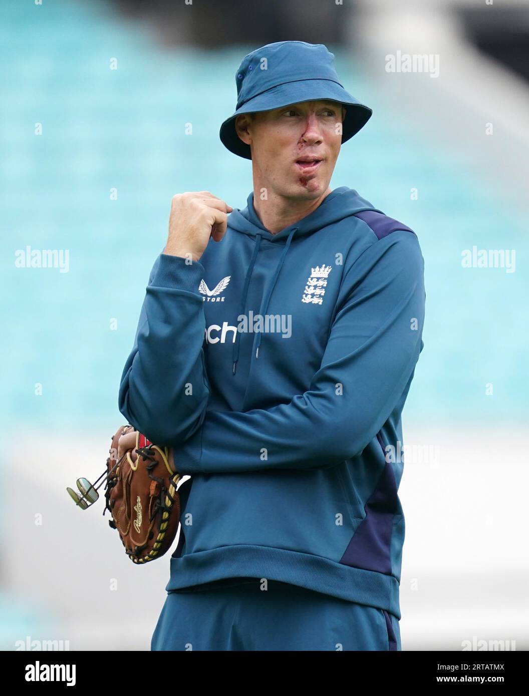 Andrew Flintoff during the nets session at the Kia Oval, London ...