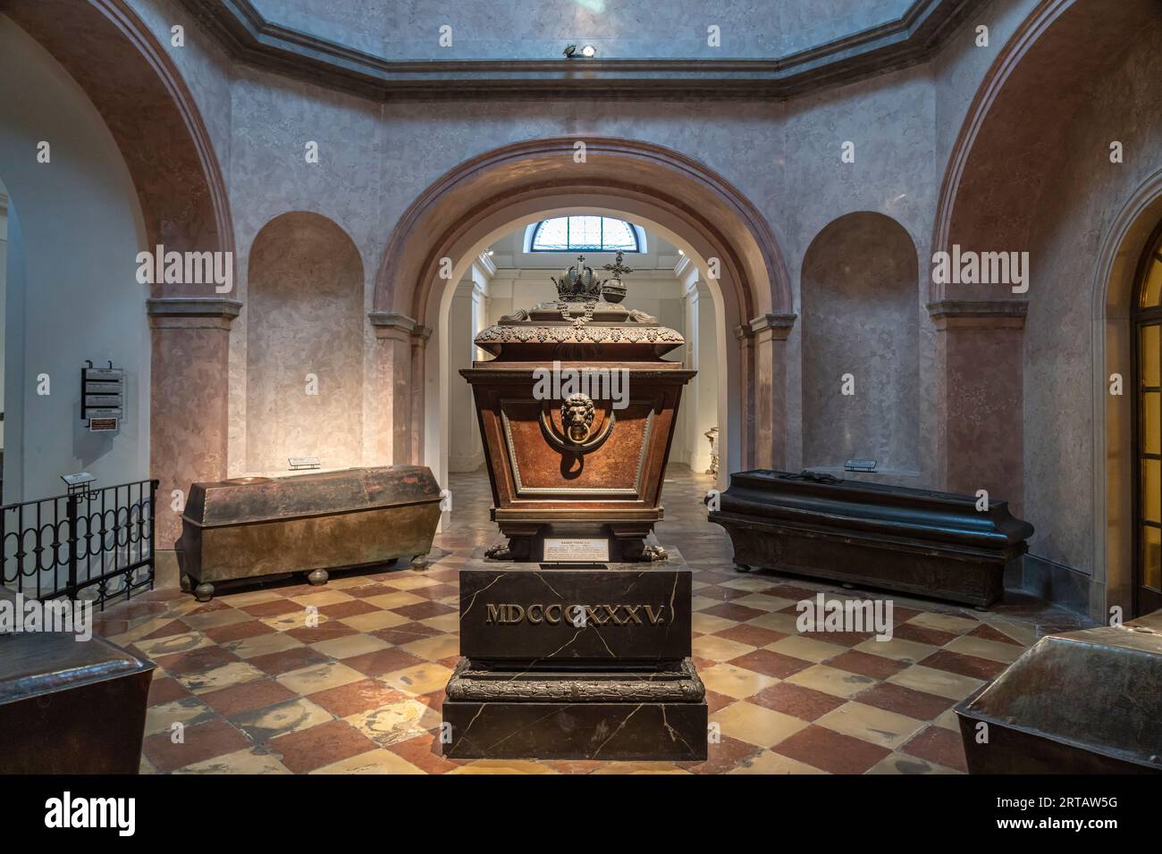 Sarcophagus of Emperor Franz, Capuchin Crypt in Vienna, Austria, Europe ...
