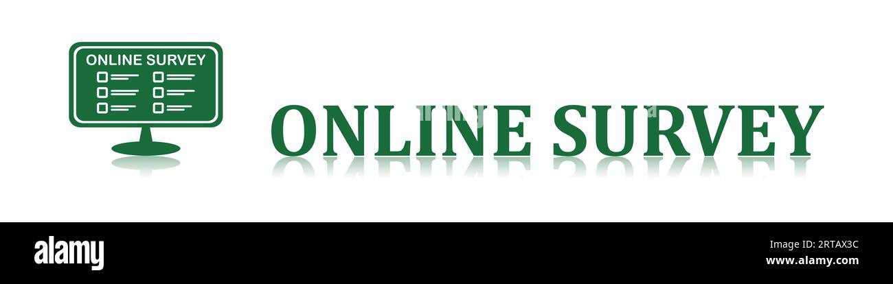 Illustration of an online survey concept Stock Photo - Alamy