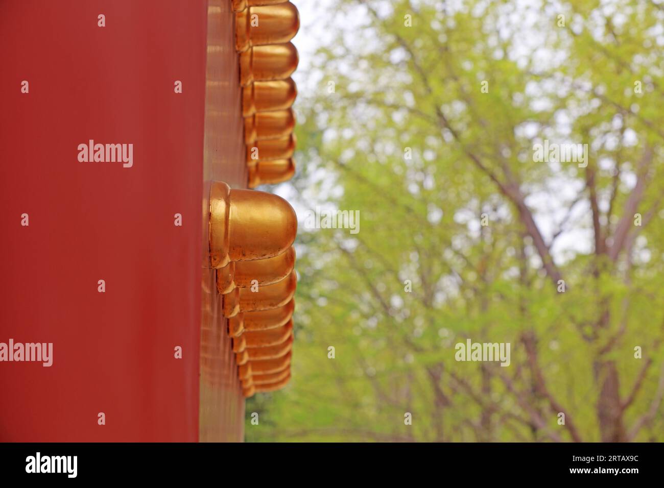 Red wooden palace gate in Ditan Park, Beijing, China Stock Photo - Alamy