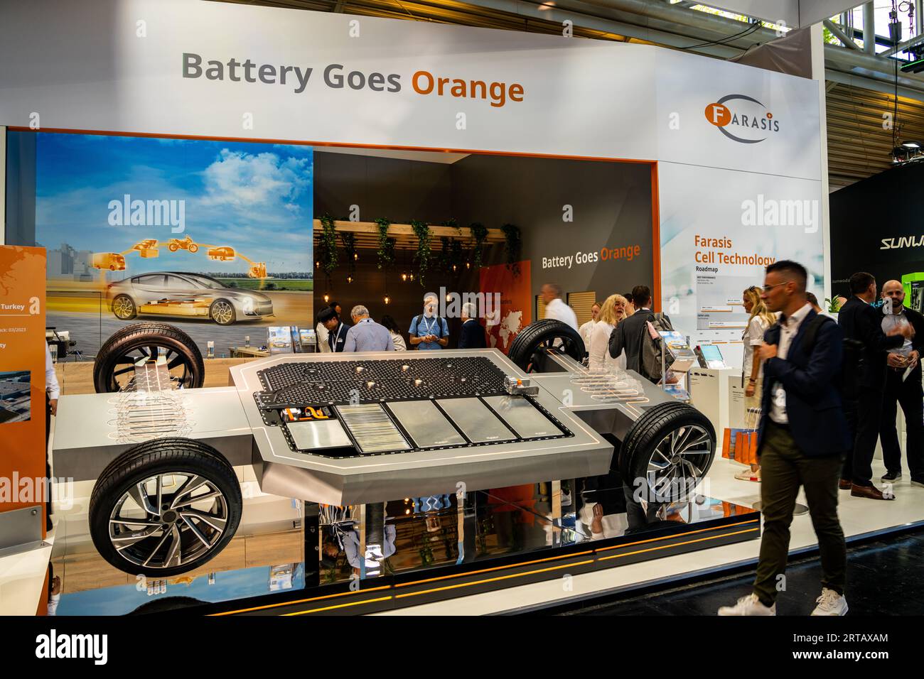 Farasis battery producer stand at IAA Mobility 2023, Munich Germany ...