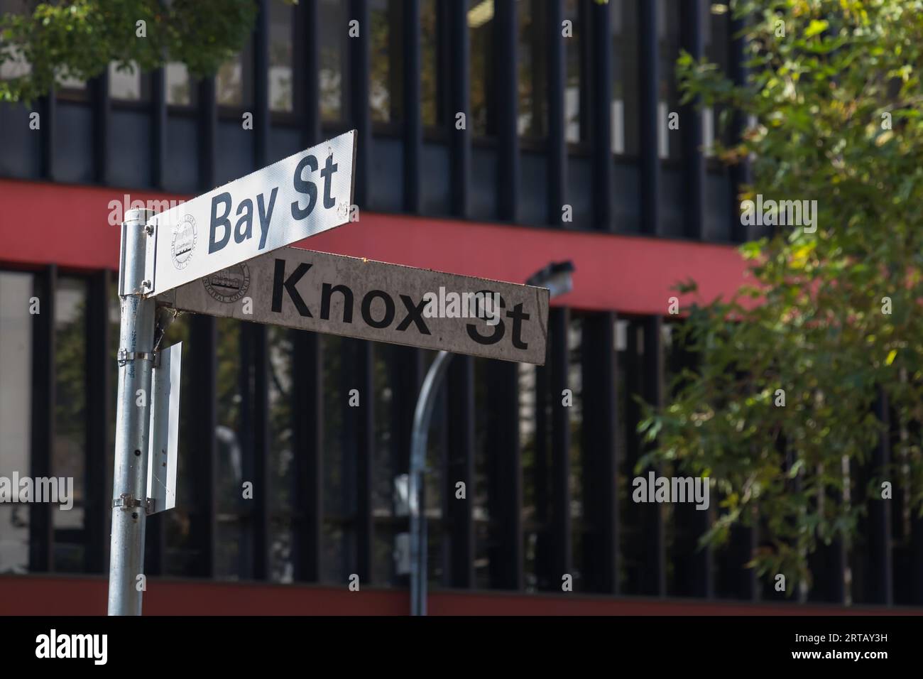 General street signage in Double Bay, Sydney's Eastern Suburbs Stock ...