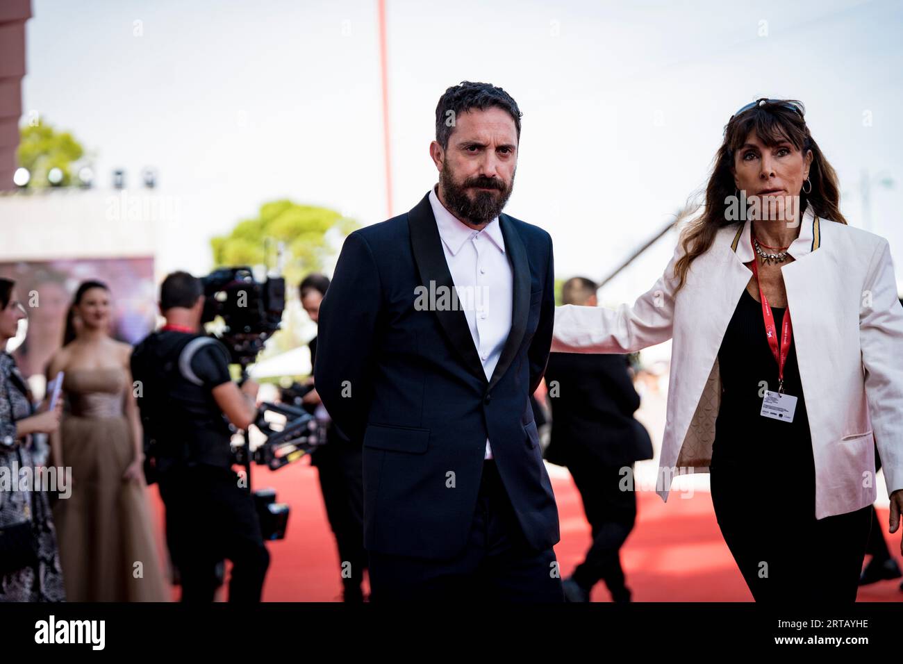 VENICE, ITALY - AUGUST 31: Gloria Münchmeyer, director Pablo Larraín ...
