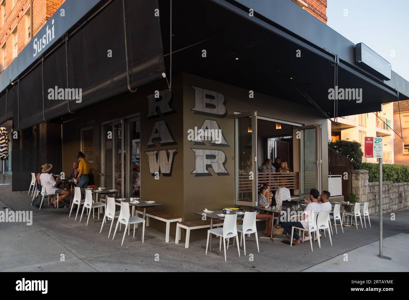 Exterior of Raw Bar Japanese Restaurant, Bondi Beach, Sydney, NSW ...