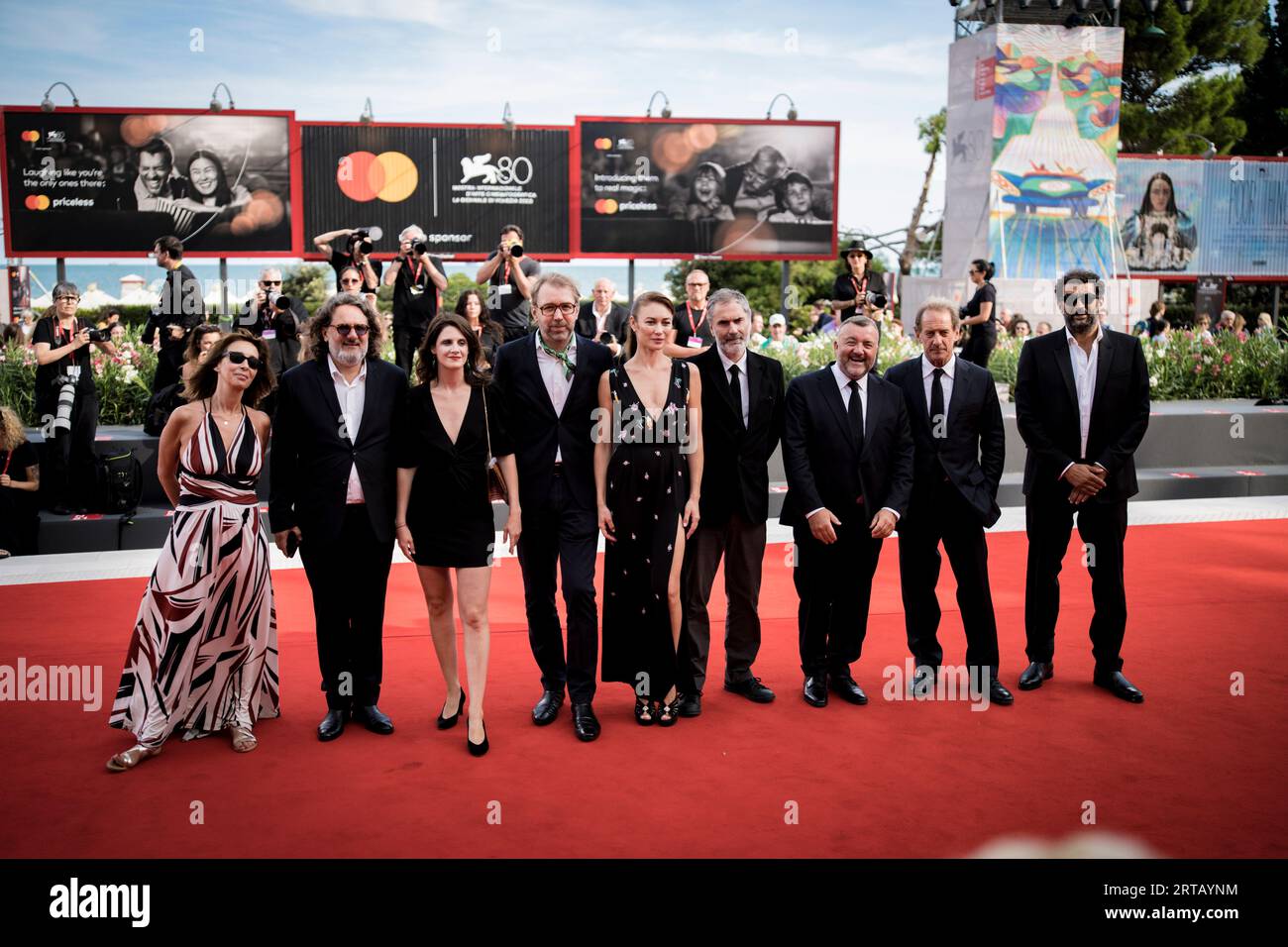 VENICE, ITALY - AUGUST 31: Ramzy Bedia, Xavier Giannoli, Olga Kurylenko ...