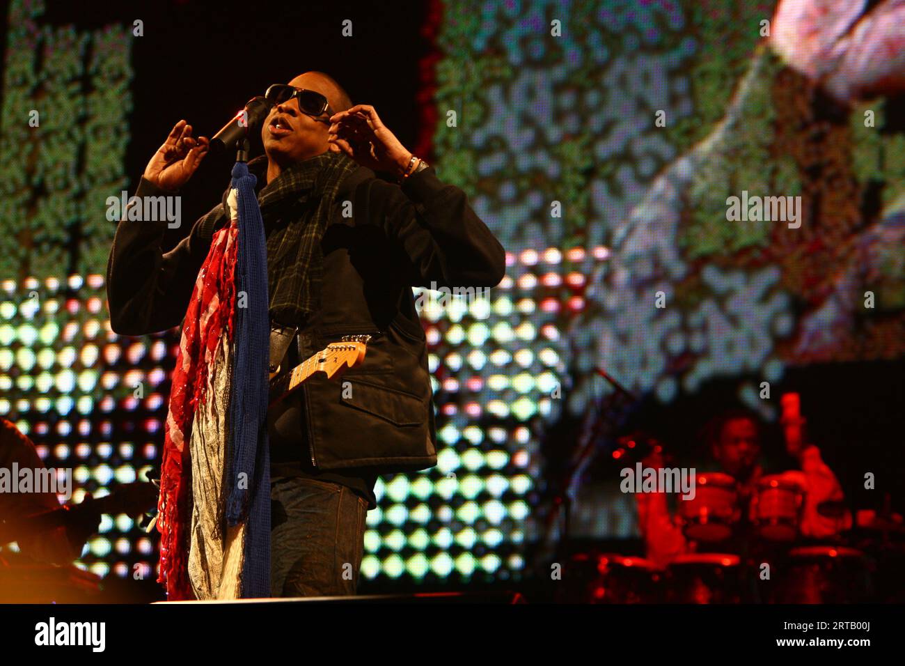 Glastonbury 2008 jay z hi-res stock photography and images - Alamy