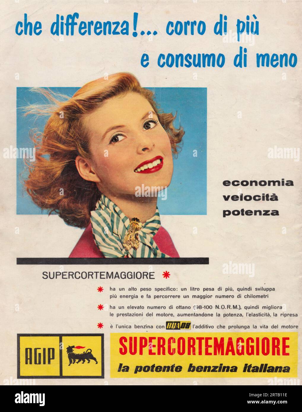 Agip vintage italian advertisement hi-res stock photography and images ...