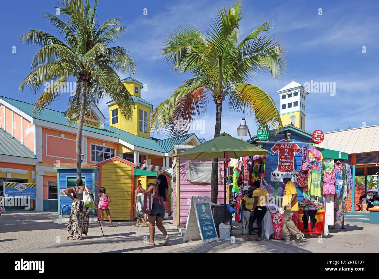Souvenir shops at the Prince George Cruise Terminal, Nassau, New ...