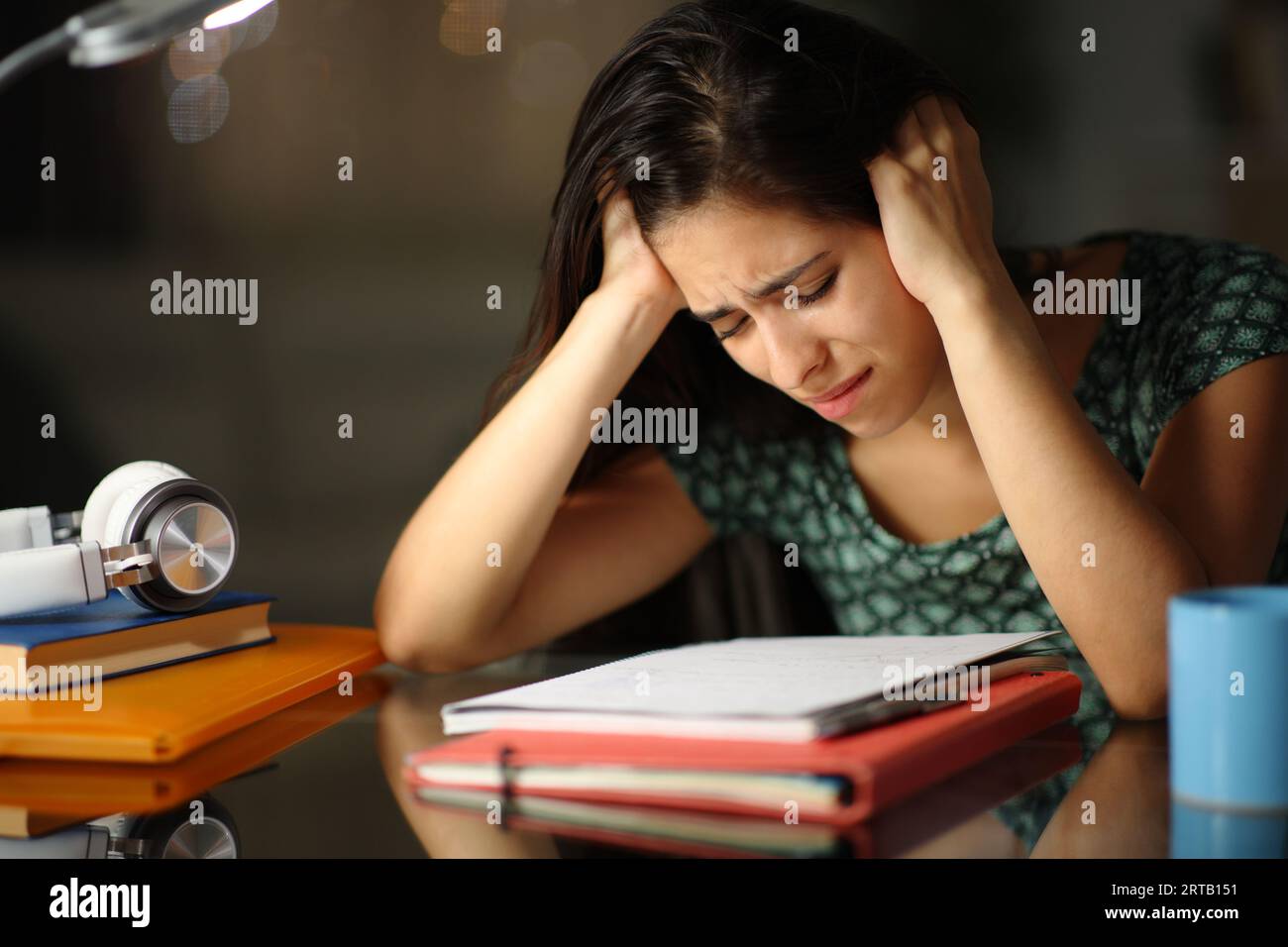 Crying student hi-res stock photography and images - Alamy