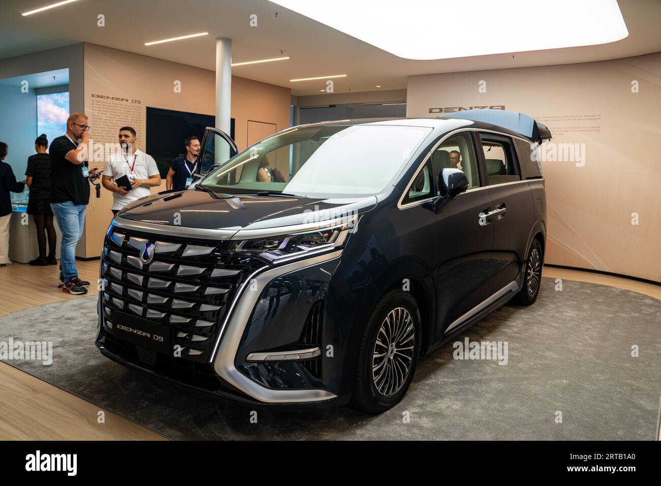 Denza D9 electric MPV on the BYD stand at IAA Mobility 2023, Munich Germany Stock Photo - Alamy