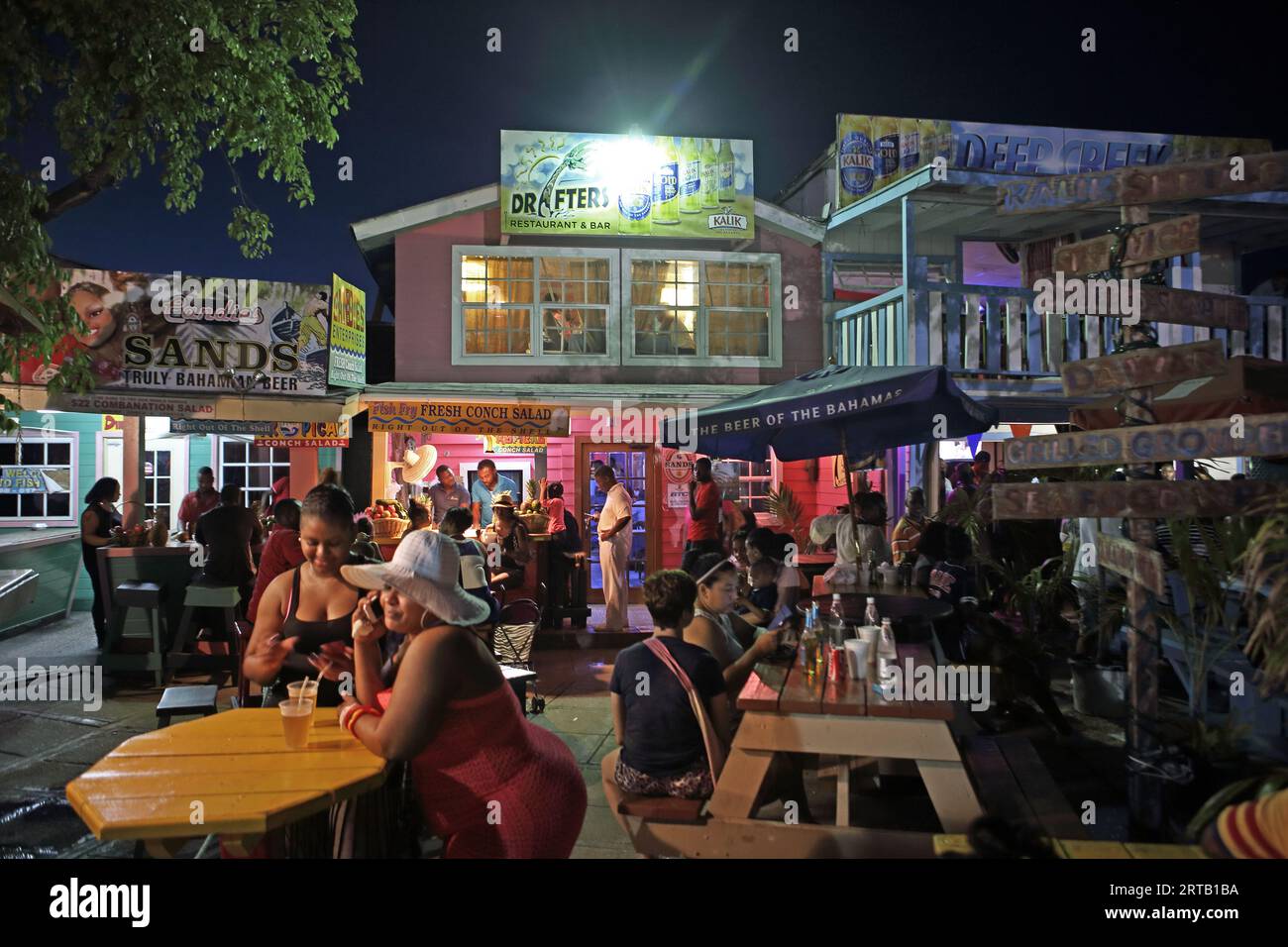 Fish fry are typical restaurants in the Bahamas that offer fish and ...