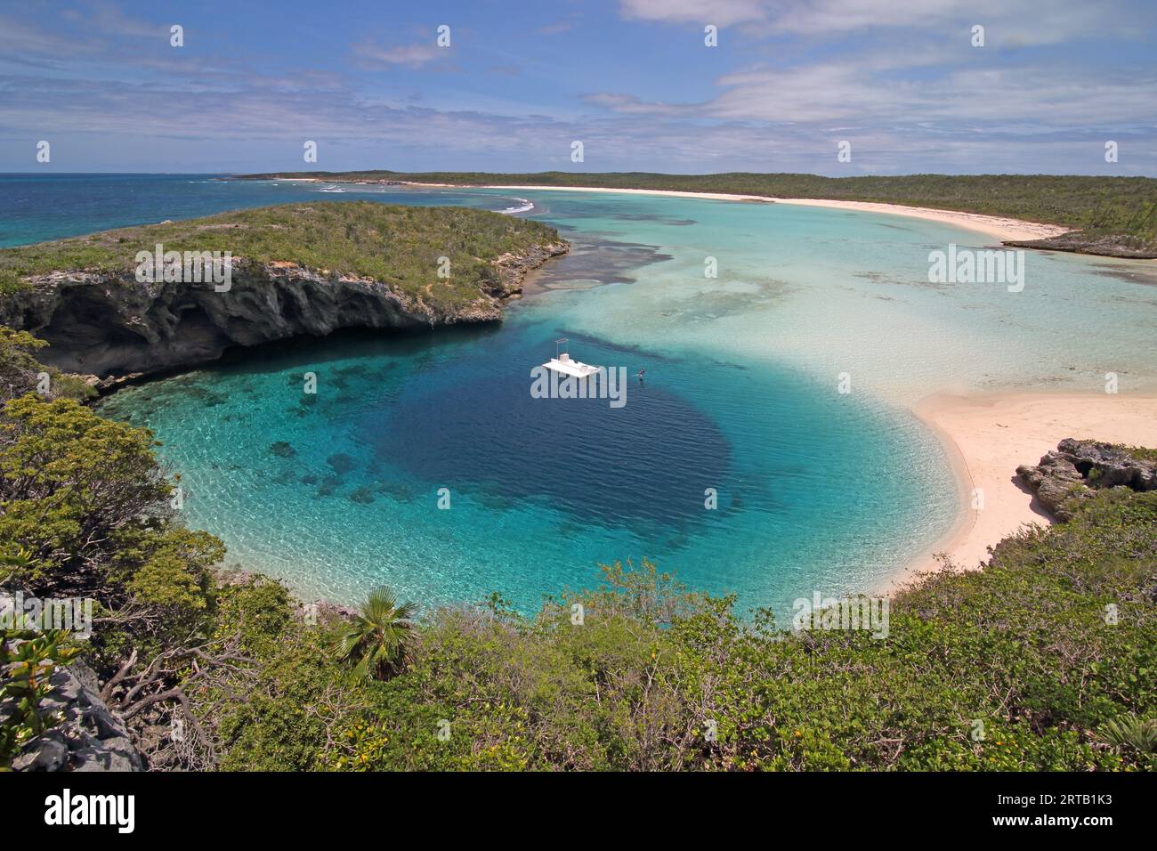 Aerial blue hole hi-res stock photography and images - Alamy