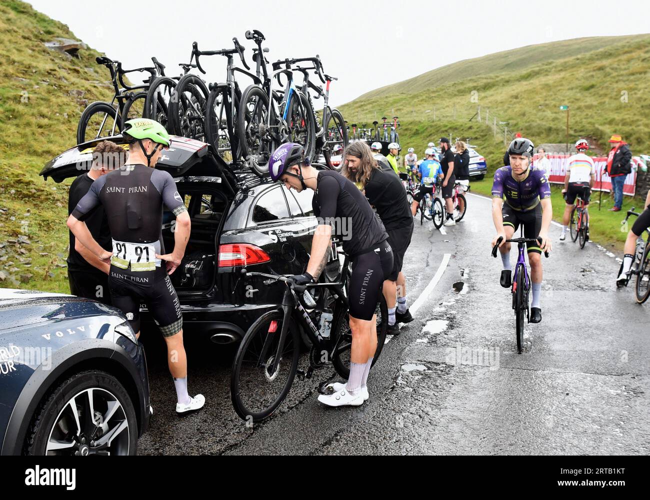 Free pictures The Tour of Britain 2023, stage 8, The race was paused ...