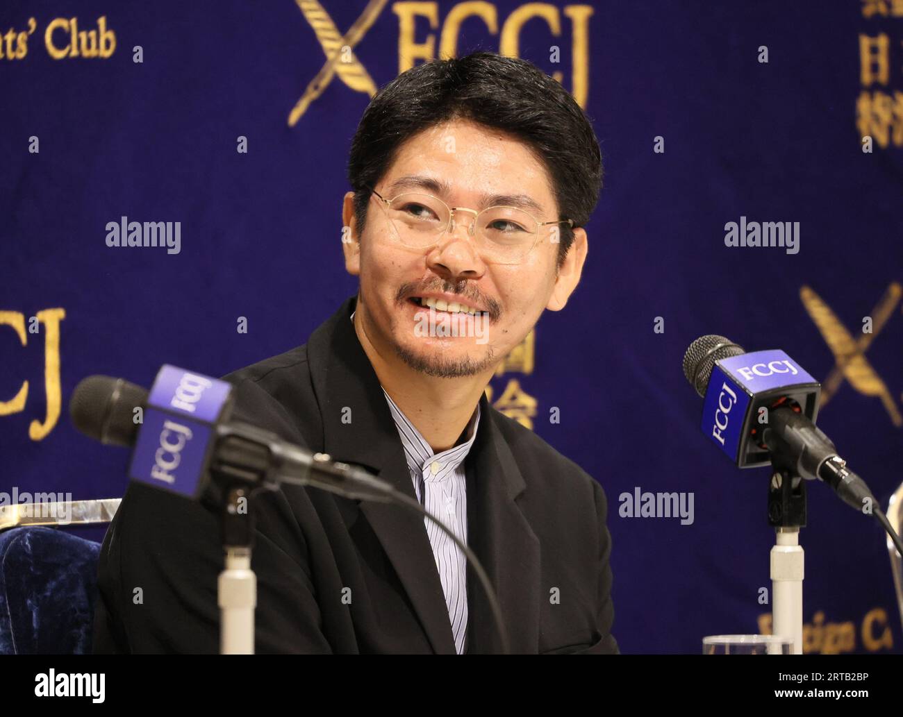Tokyo, Japan. 12th Sep, 2023. Japanese actor Hitoshi Omika speaks at a ...