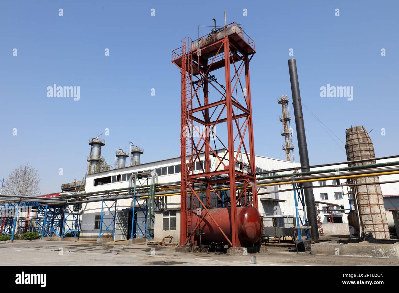 The biodiesel production facility is in a factory Stock Photo - Alamy