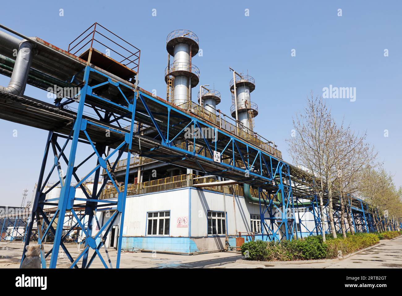 The biodiesel production facility is in a factory Stock Photo - Alamy