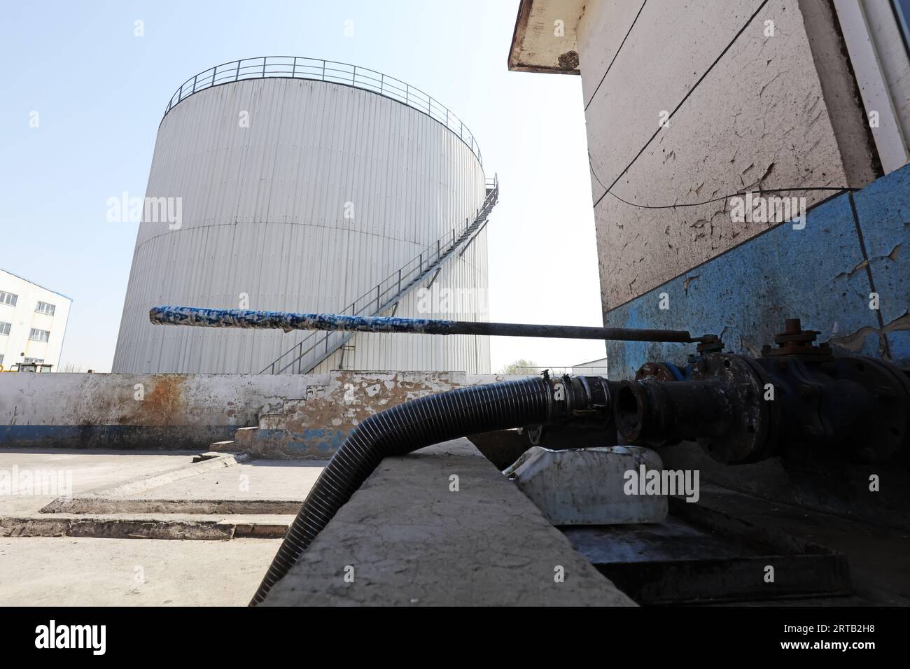 Giant tanks in a biodiesel production plant, China Stock Photo - Alamy