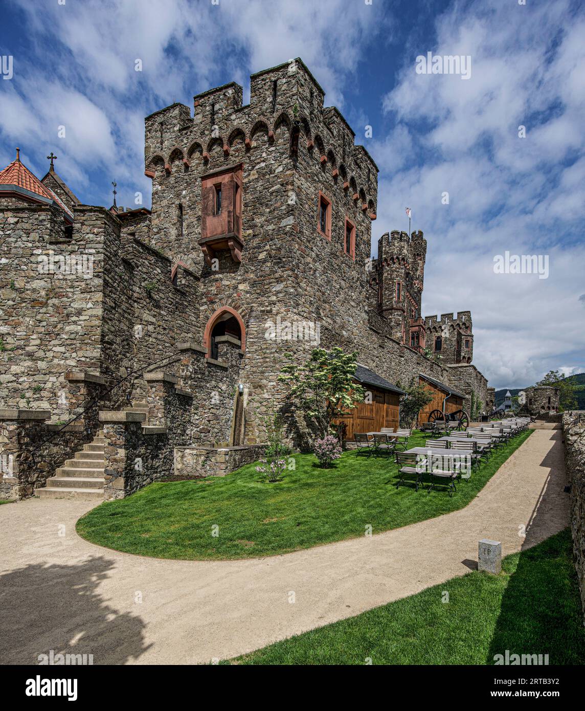Staircase at the upper castle gate hi-res stock photography and images ...