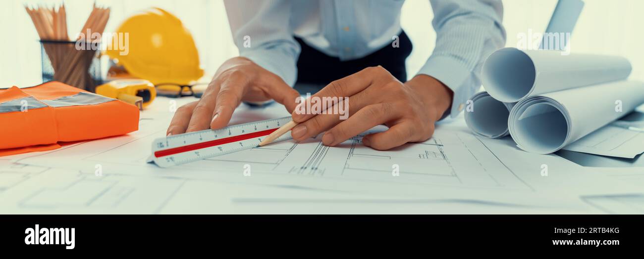 Civil engineer drawing hi-res stock photography and images - Alamy