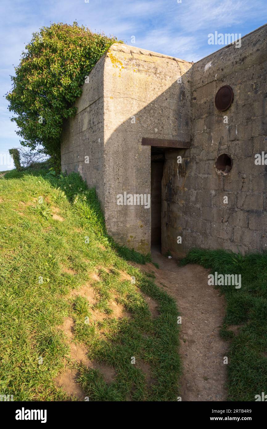 The Longues-sur-Mer battery, World War II Artillery in France Stock ...