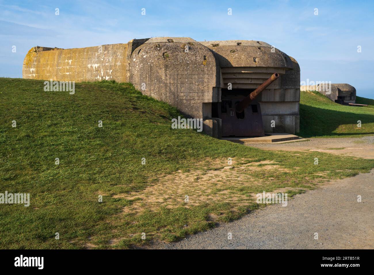 The Longues-sur-Mer battery, World War II Artillery in France Stock ...