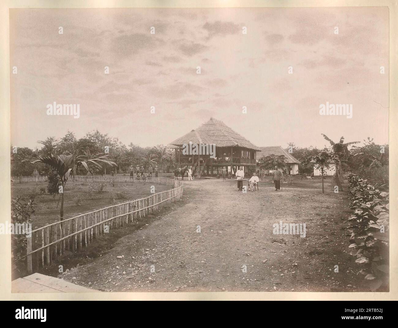 European Colonialism in Indonesia, 1900, 1890, View of a plantation ...