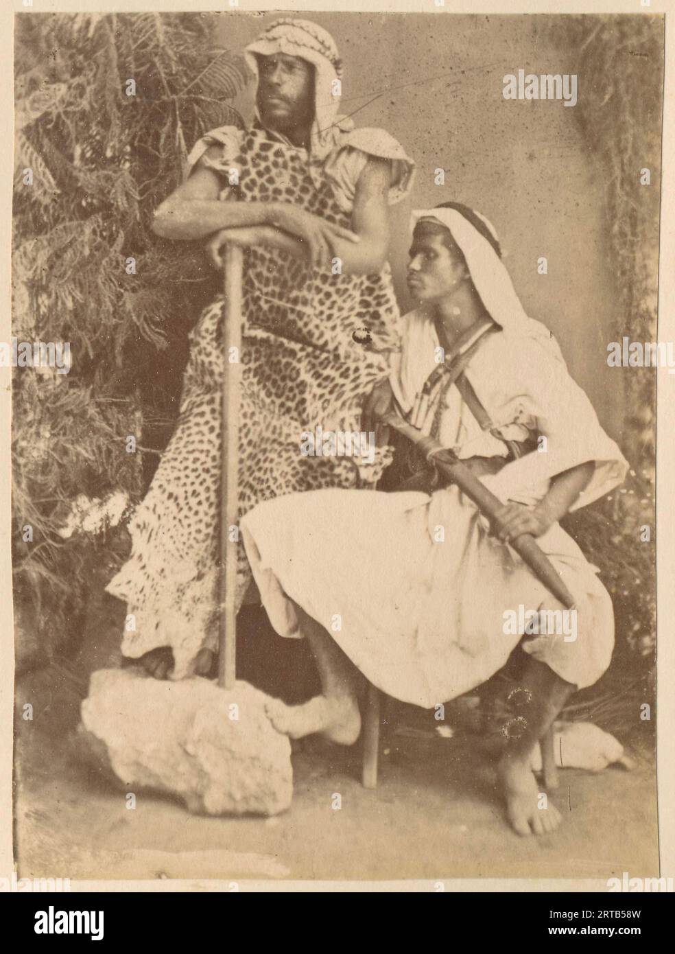 Portrait of two Arab men, Egypt, anonymous, 1890 - 1900 Stock Photo - Alamy