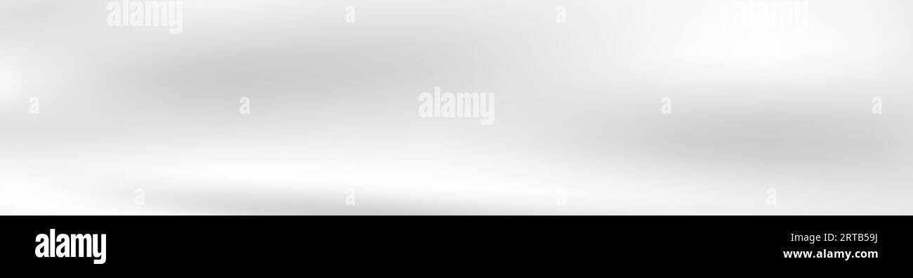 Abstract grey and white smooth gradient header banner. Vector ...
