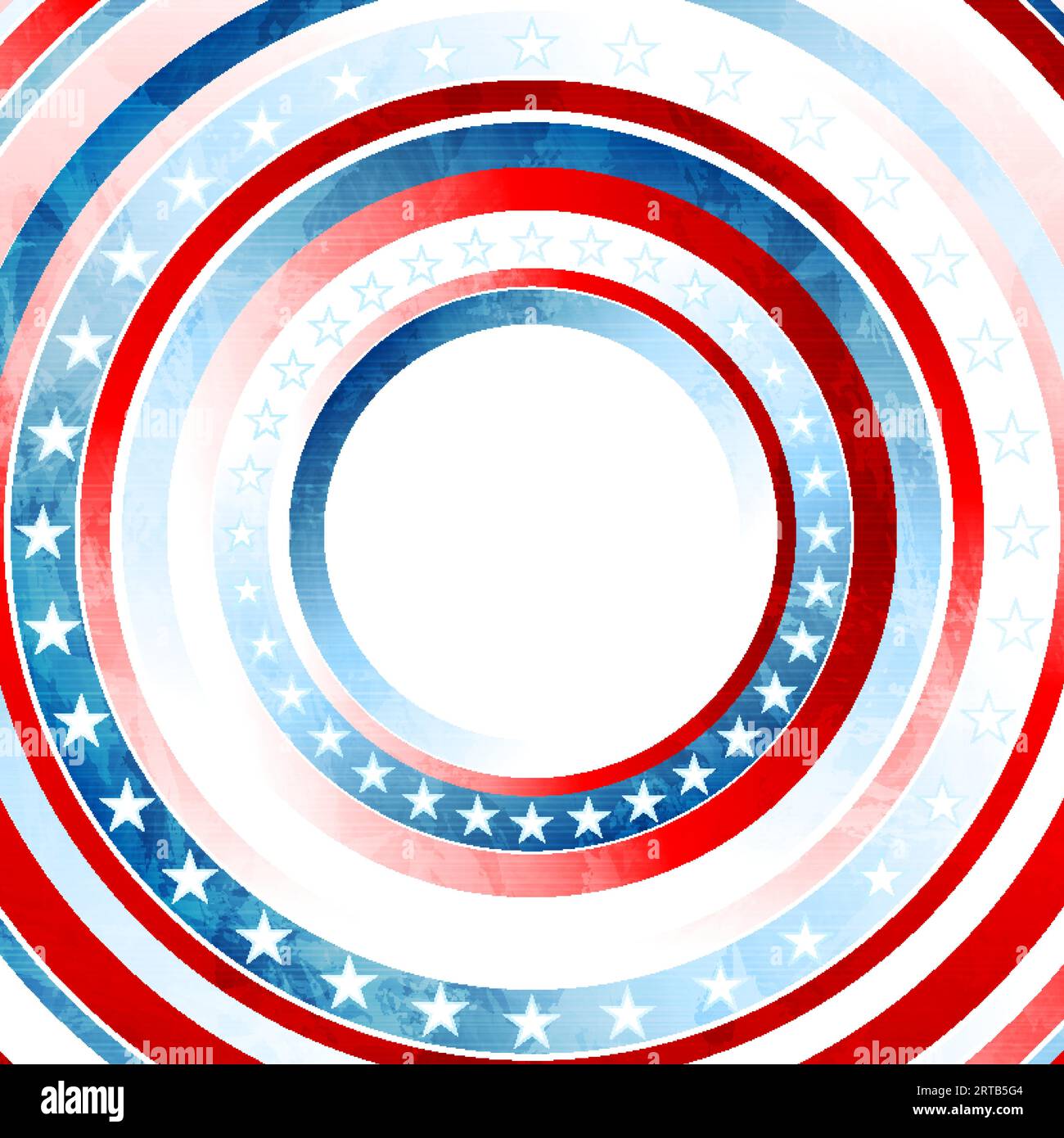 USA colors, stars and round stripes abstract grunge graphic design ...