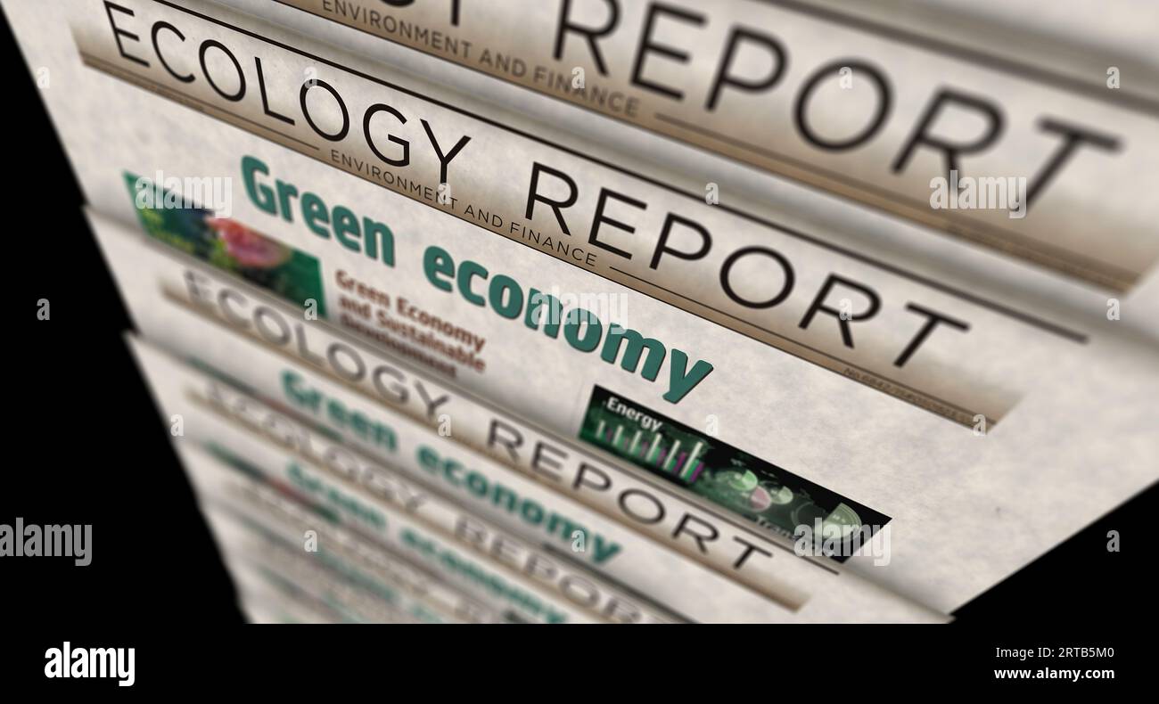 Green economy bio circular and eco friendly economy vintage news and ...