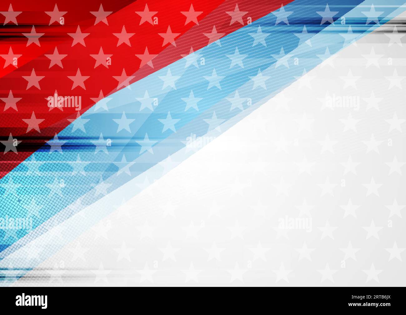 USA colors, stars and stripes abstract grunge design. Independence Day ...