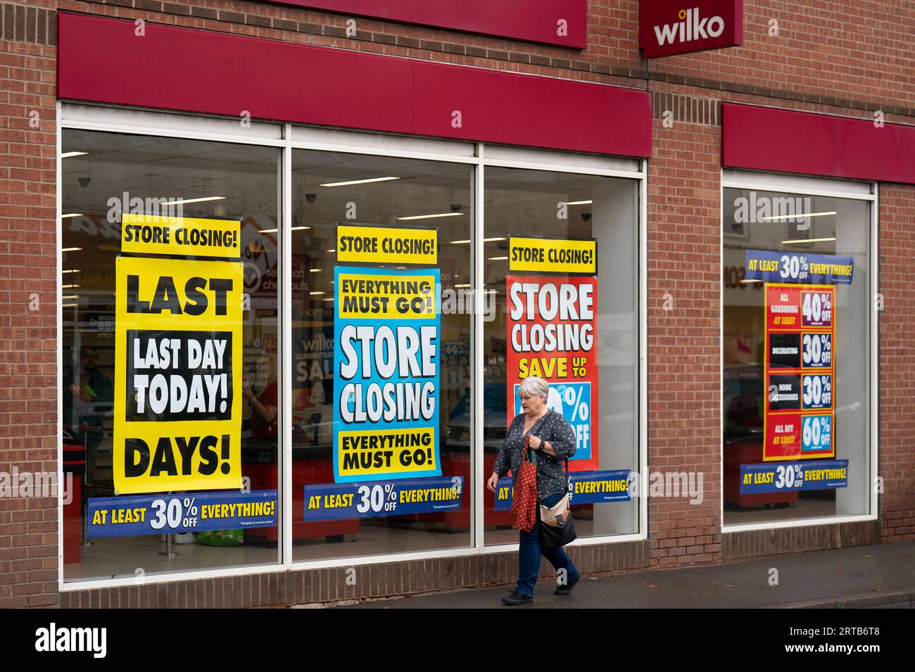 Customers walk past Wilko in Brownhills near Walsall, one of the first ...