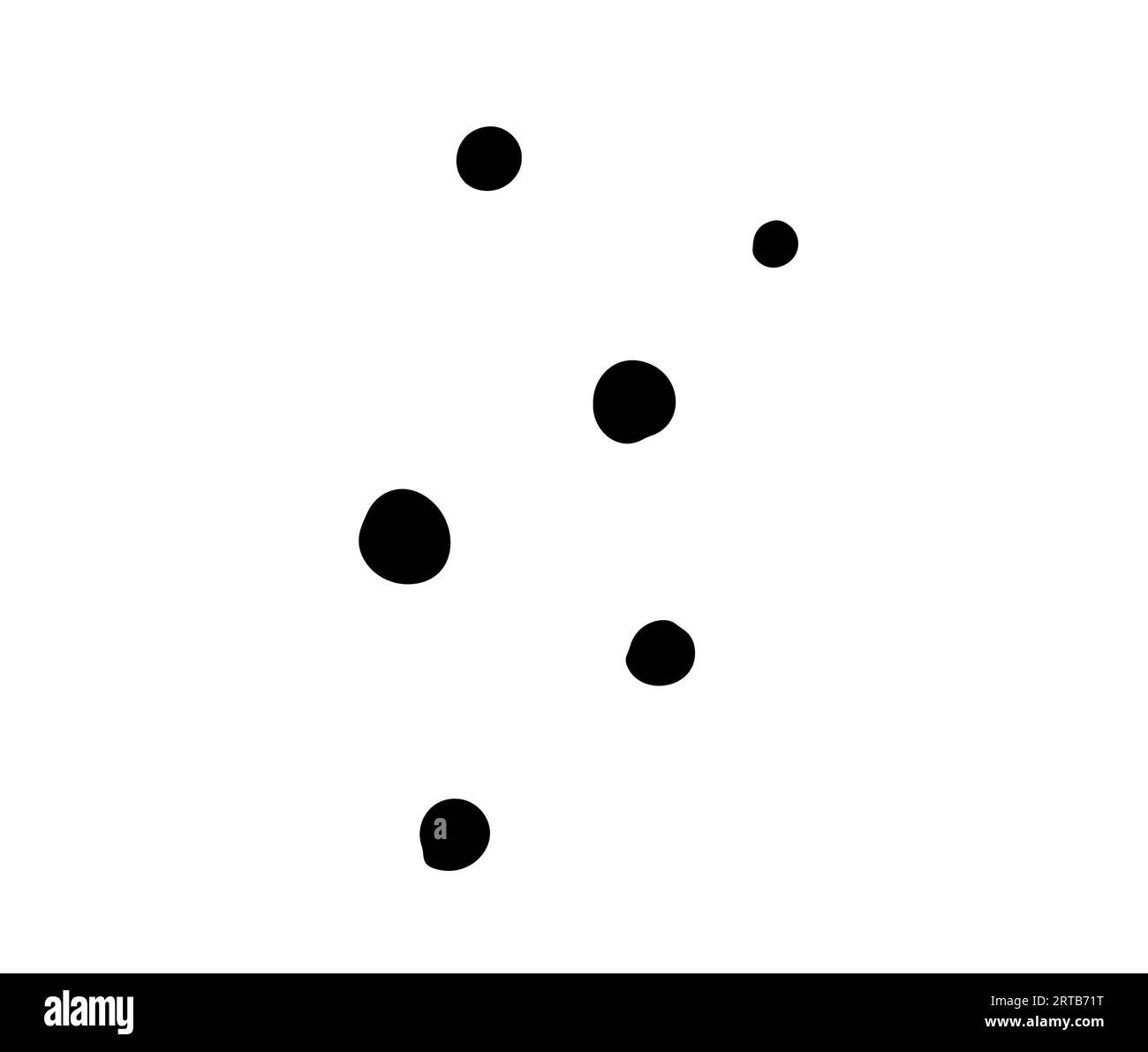 Random scattered dots, abstract vector illustration. Black and white ...