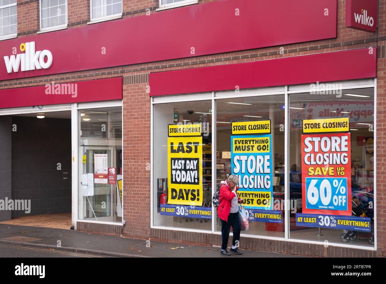 Customers walk past Wilko in Brownhills near Walsall, one of the first ...