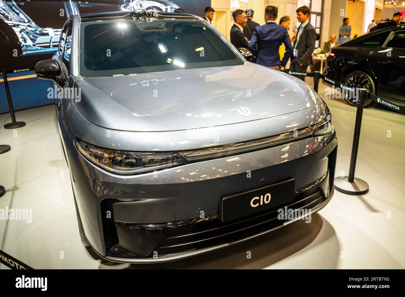 The C10 the first world car from Leap Motors based on their Leap 3.0 architecture on display at ...