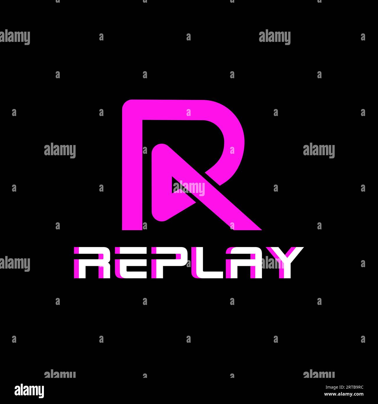 letter R play entertaiment logo design vector Stock Vector Image & Art ...