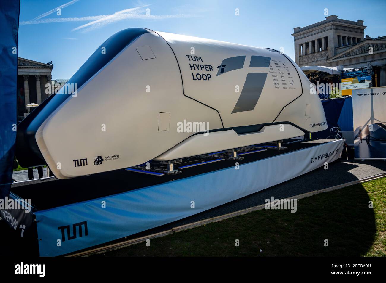 Tum hyperloop pod concept on display at the IAA Open Space Königsplatz ...