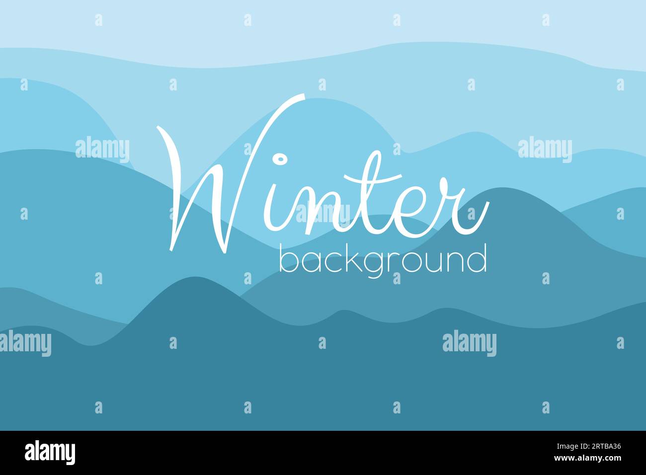 Vector illustration. Winter landscape. Snowy backgrounds. Snowdrifts ...