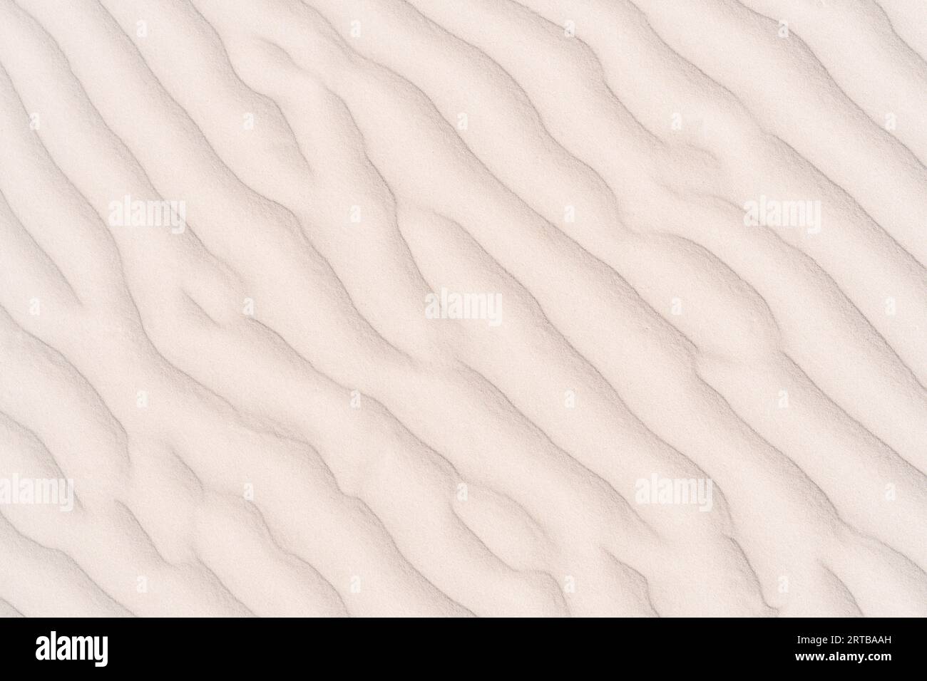 Top view of idyllic sandy dunes ridges ripples beach. Summer, holiday ...